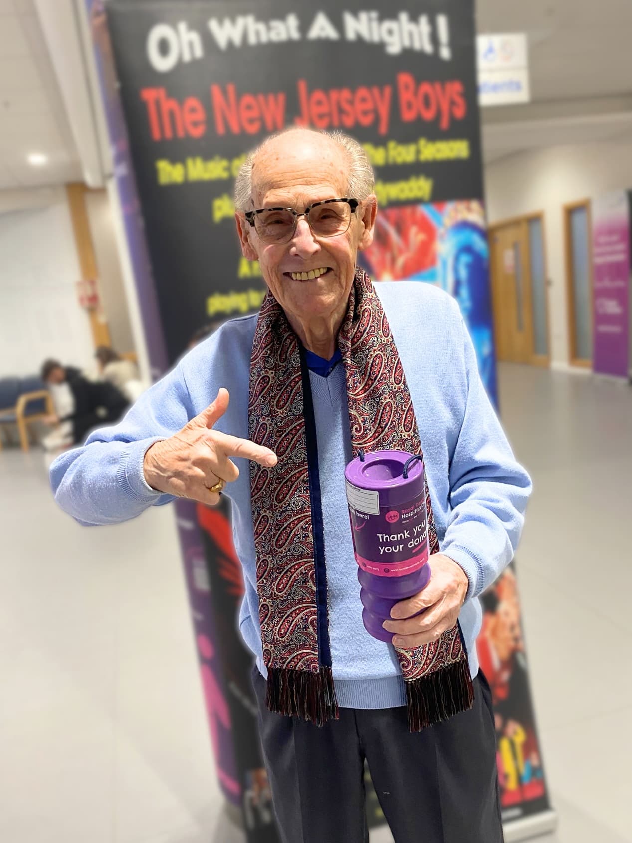 Showbiz still sparkles for Gordon at 91! - Royal Devon Hospitals Charity